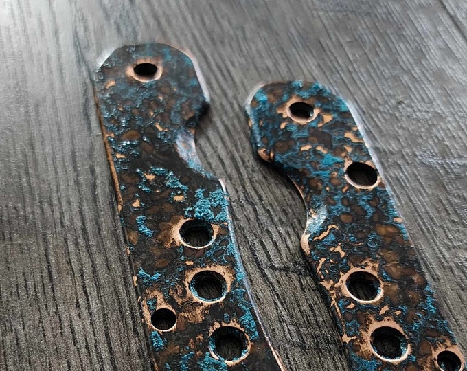 Shipwrecked Patina Spyderco Smock Copper Scales - KNIFE NOT INCLUDED ...