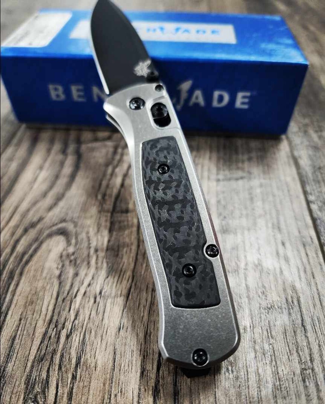 Caron Fiber Basket Weave Inlay AND Modulator Titanium Scales for ...