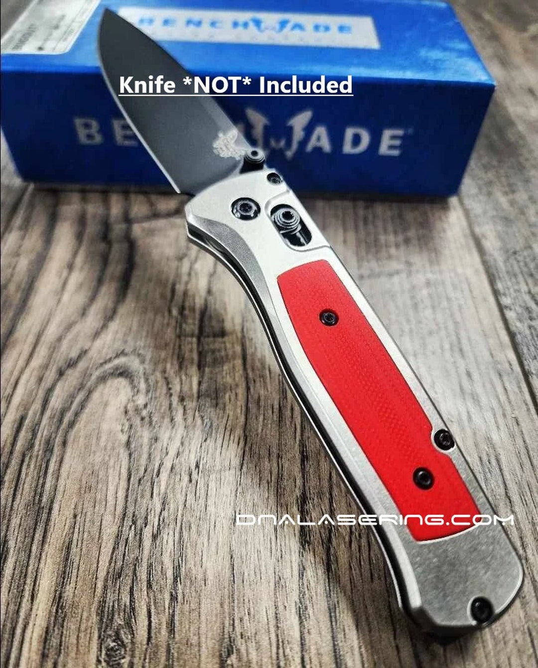 Fire Red Inlay AND Modulator Titanium Scales for Benchmade Bugout ...