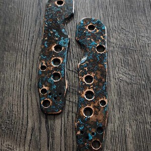 Shipwrecked Patina Spyderco Smock Copper Scales - KNIFE NOT INCLUDED ...