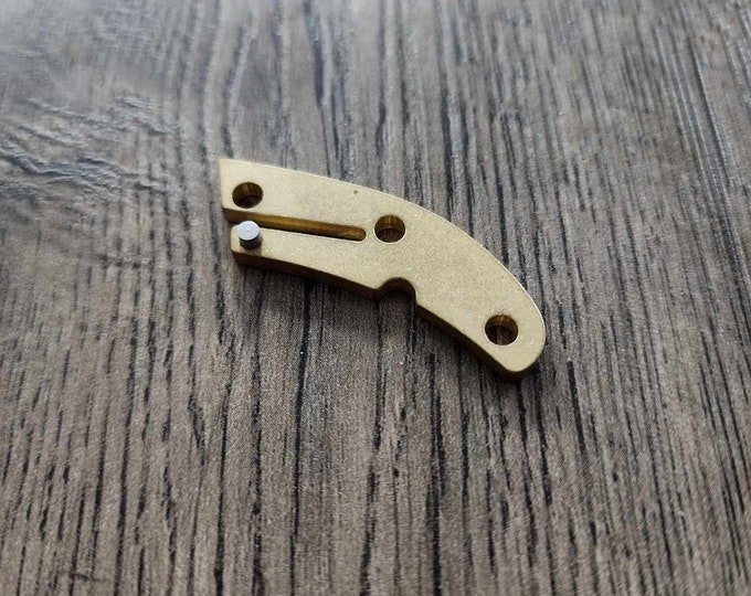 Brass Backspacer for Spyderco Delica - Flytanium Gear - Etsy