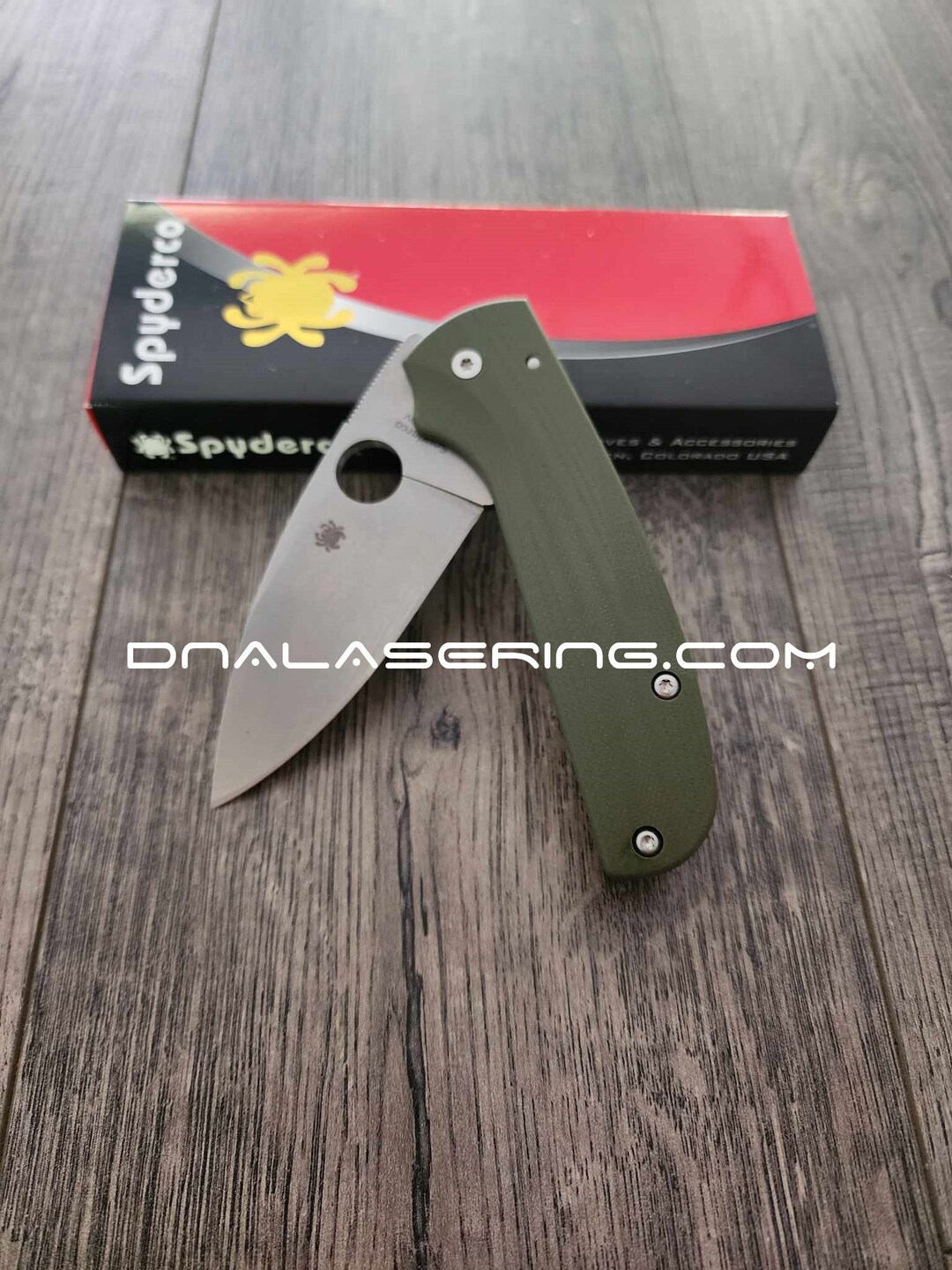 Spyderco Shaman - Lotus Scales - G-10 OD Green - Flytanium Gear ...