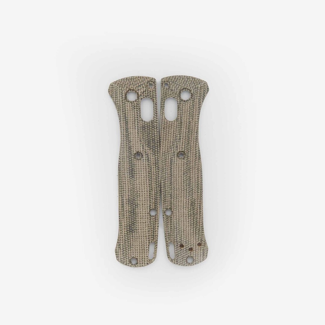 MINI Bugout Crossfade Micarta Scales Green Canvas - Etsy