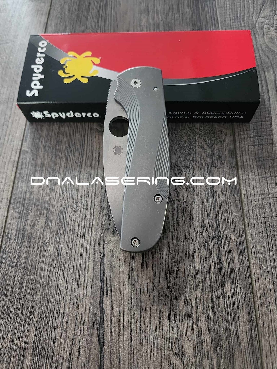 Spyderco Shaman - Lotus Scales - Titanium Stonewash - Flytanium Gear ...