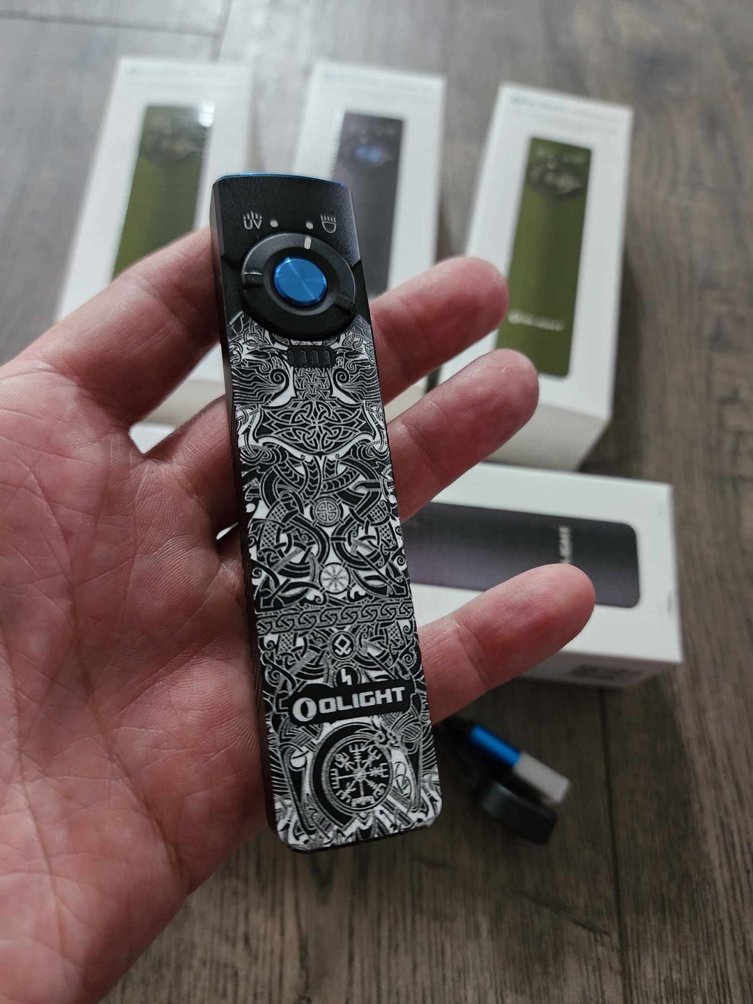 Olight Arkfeld With Viking / Runes Design! Arkfeld UV - White Light and ...