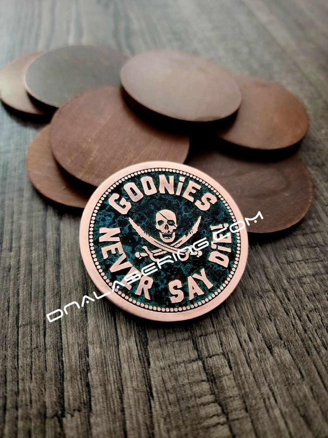 Goonies Doubloon - Deep Laser Engraved Copper Coin - With Shipwreck ...