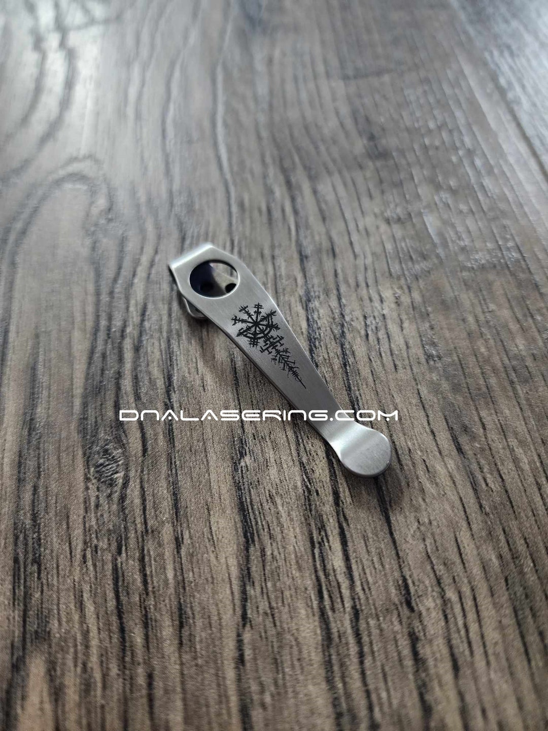 Lynchnw Spyderco - Viking Rune - Laser Engraved Titanium - Deep Carry ...