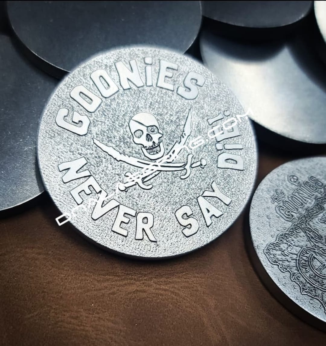 Goonies Doubloon Deep Laser Engraved Stainless Steel Coin Polished ...