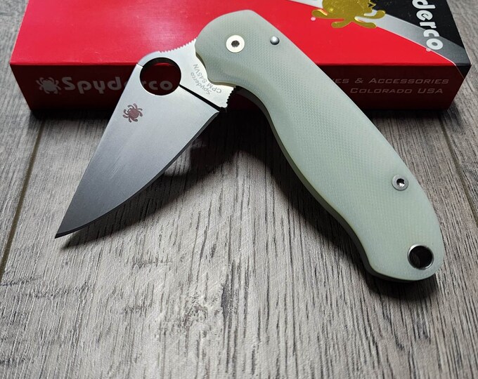 PM3 Lotus Natural Jade G10 Scales for Spyderco Paramilitary - Etsy