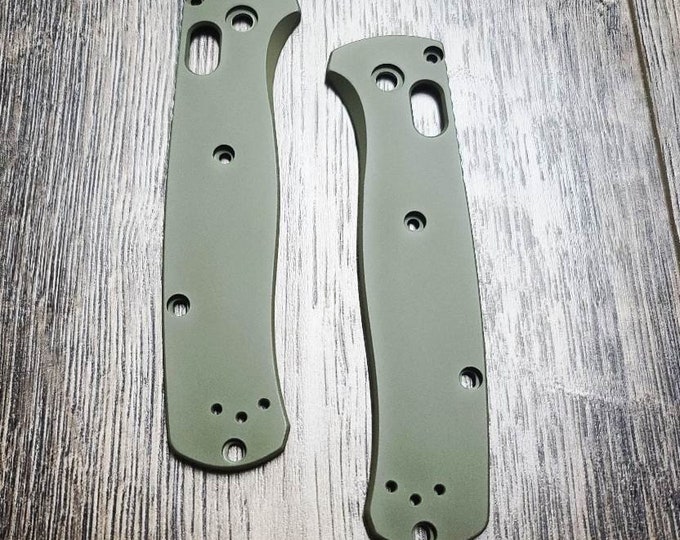 Benchmade Bugout Scales OD Green Cerakote Aluminum NO Lanyard Hole EDC ...