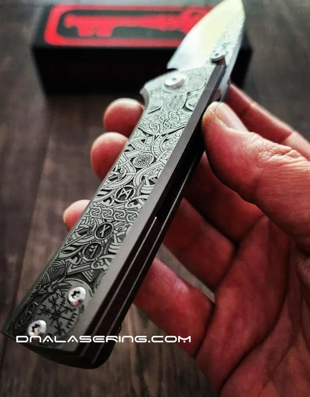 NEW! Chaves Scapegoat Relief Engraved With Viking/runes Design - M390 ...