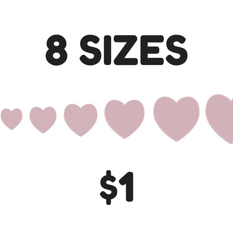 1 Inch Hearts - Etsy