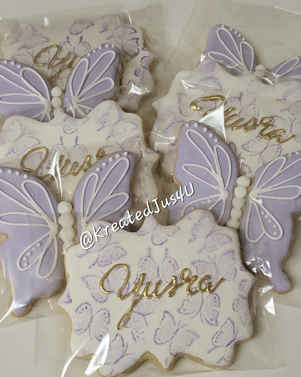 Butterfly Cookies, Pink and White Butterfly Cookies, Babyshower Cookies ...