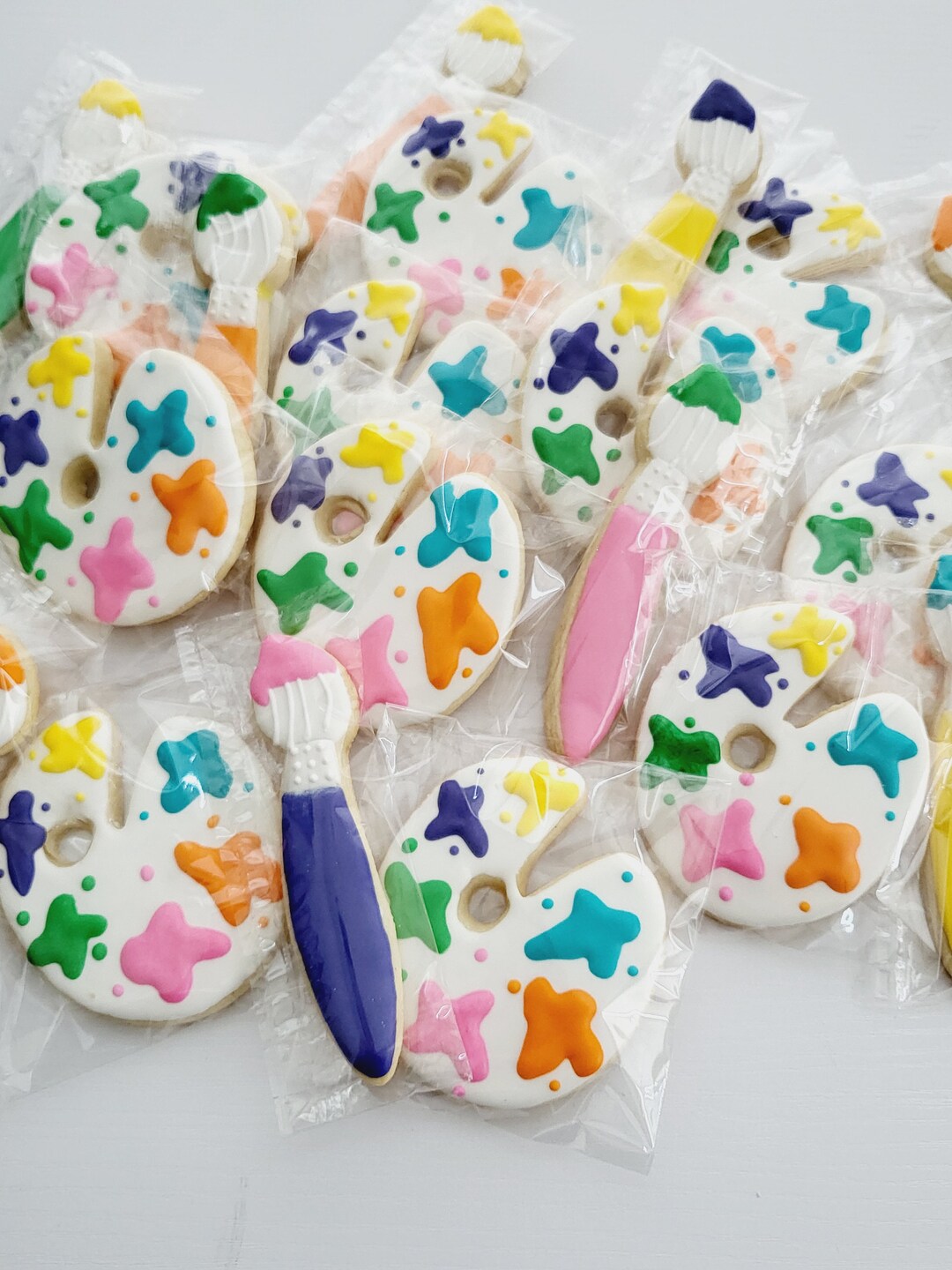 Paint Cookies, Paint Palette Cookies, Paint Brush Cookies, Paint Party ...