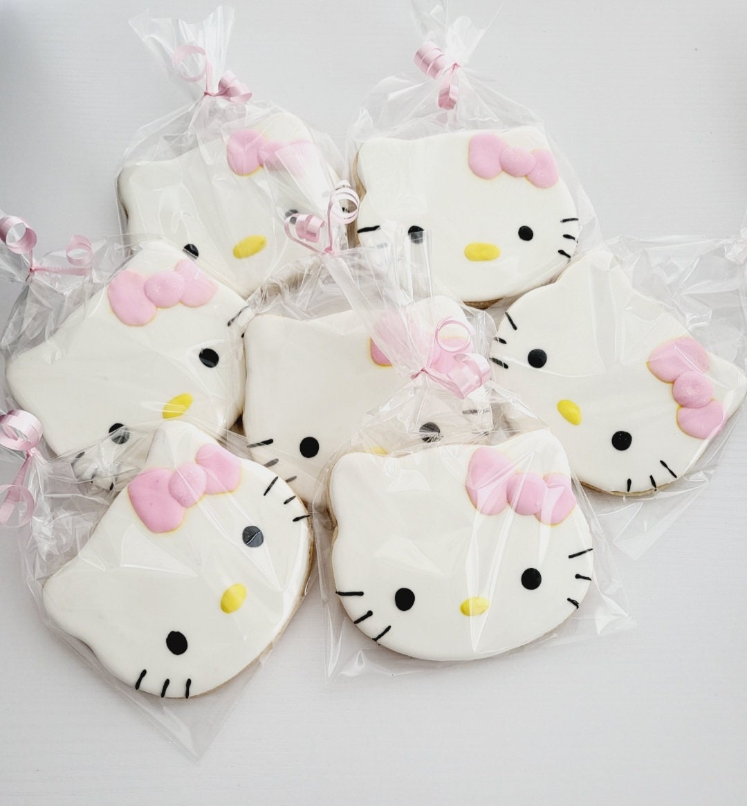 Hello Kitty Cookies - Etsy