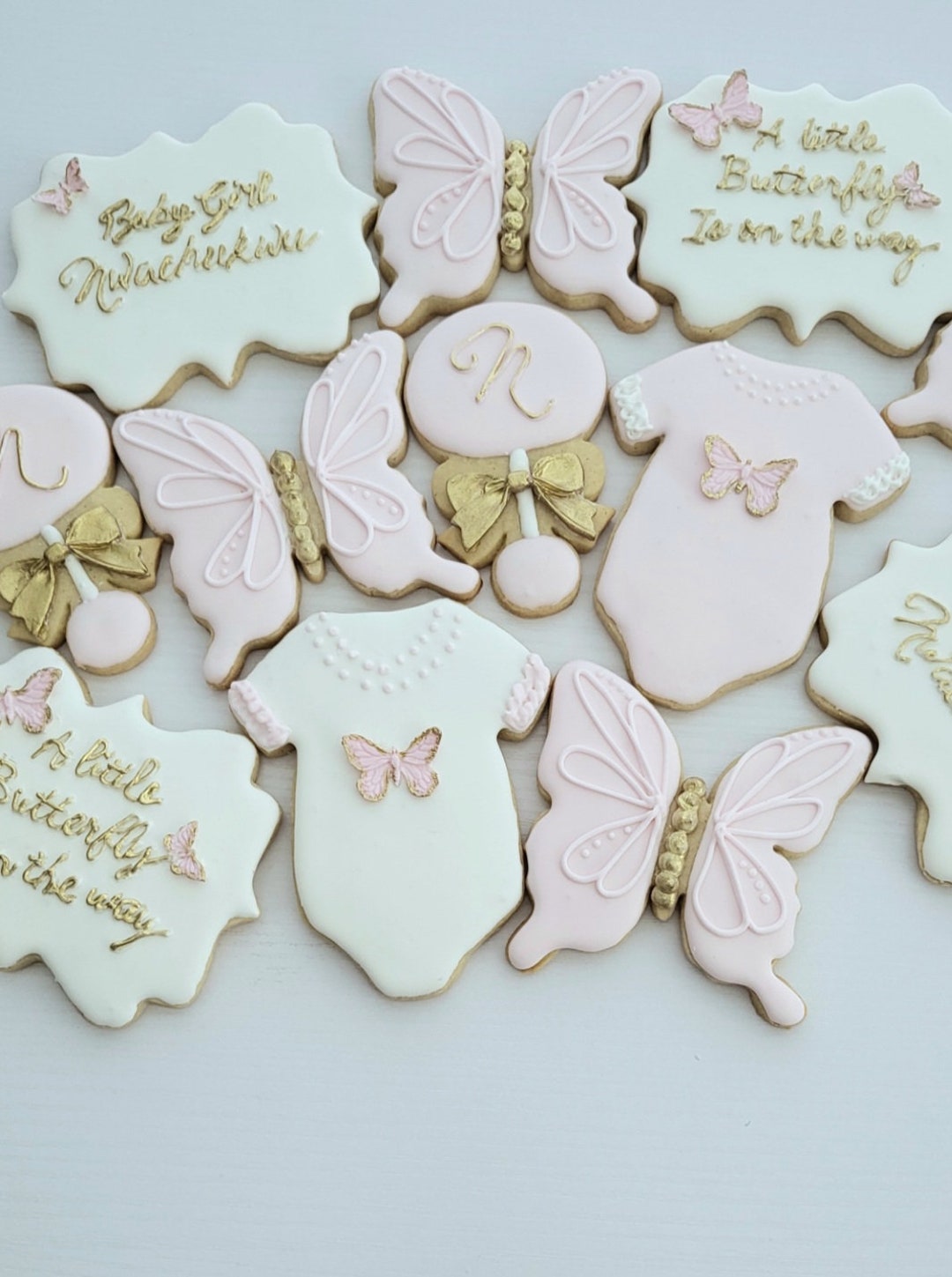 Butterfly Cookies. A Little Butterfly is on the Way. Babyshower Cookies ...