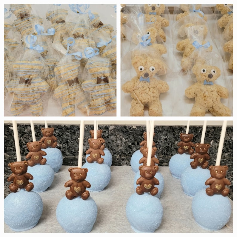 Teddy Bear Theme Cakepops. Rice Krispie Teddy Bears. Chocolate Pretzels ...
