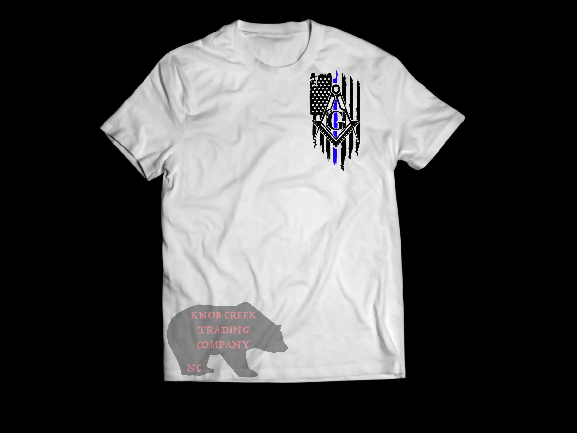 Thin Blue Line - Masonic Flag Shirt - Etsy