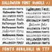 Halloween Font Bundle | 20 Spooky Fonts | Halloween Alphabet | Scary ...
