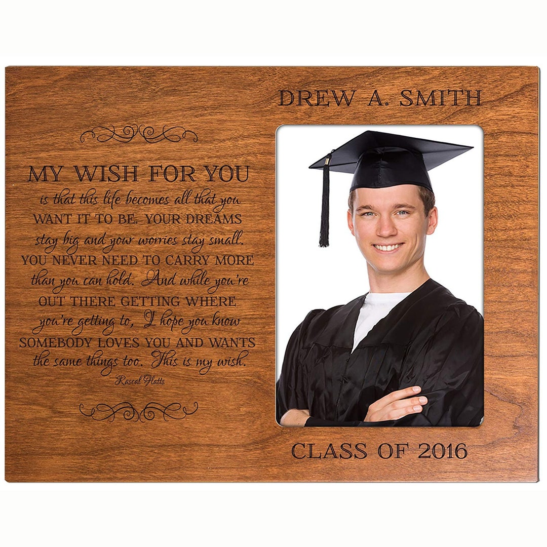 CHERRY Personalized Graduation Picture Frame Graduation Gift Gift for ...