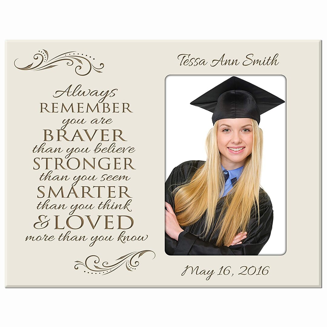IVORY Personalized Graduation Picture Frame Graduation Gift Gift for ...