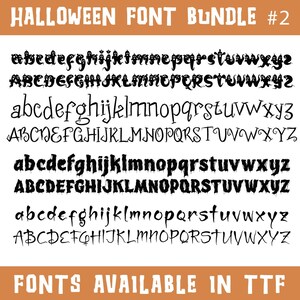 Halloween Font Bundle | 20 Spooky Fonts | Halloween Alphabet | Scary ...