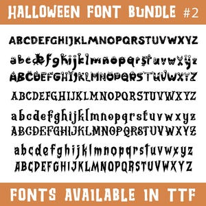 Halloween Font Bundle | 20 Spooky Fonts | Halloween Alphabet | Scary ...