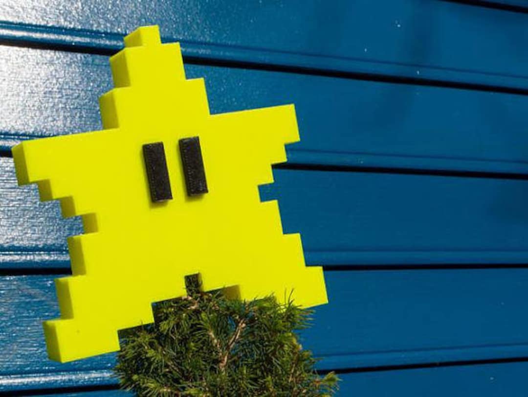 Mario Star Tree Topper | Nintendo Switch Christmas Tree, Super Mario ...