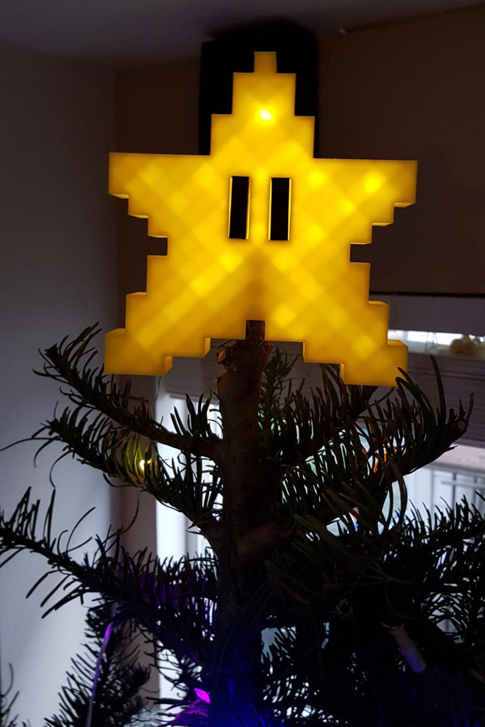 Mario Star Tree Topper Nintendo Switch Christmas Tree Super | Etsy