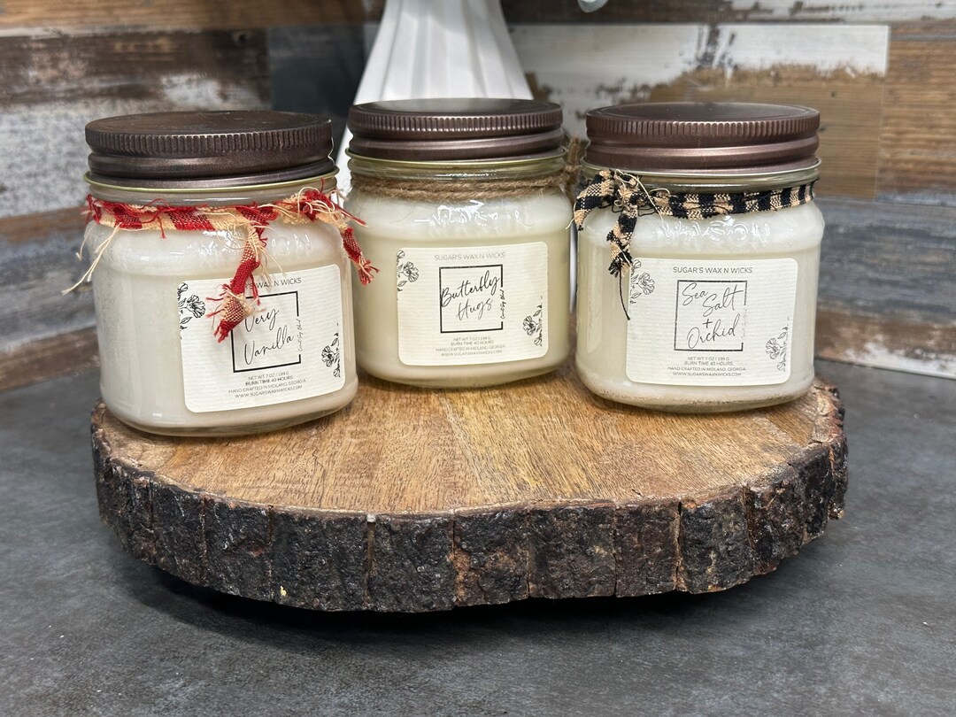 Rustic Farmhouse Mason Jars, 8 Oz - Etsy