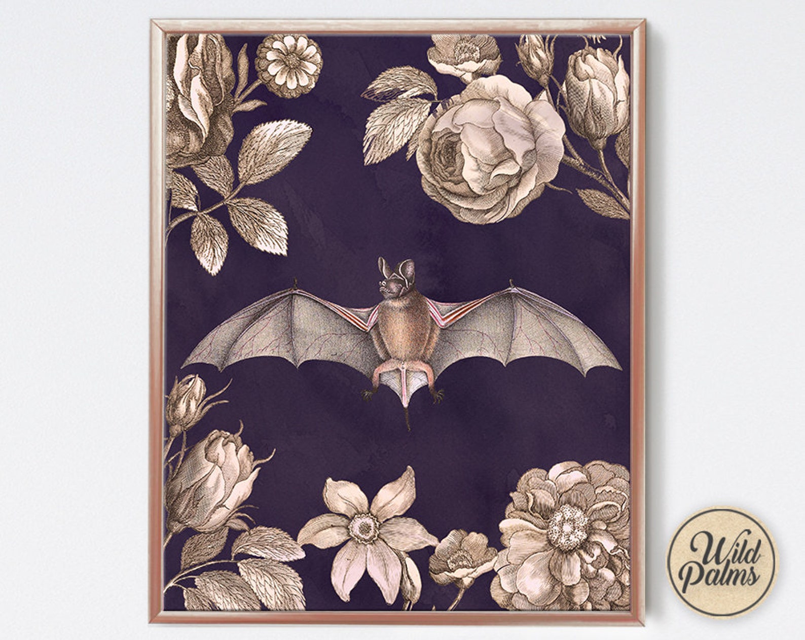 Taxidermy Bat - Art Print - Home Decor -gothic - Mystical - New Age ...