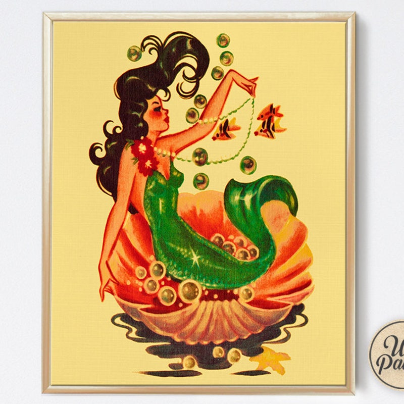 Pin up Mermaid - Etsy