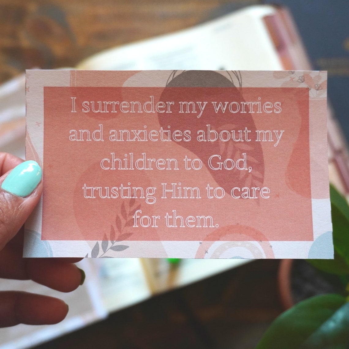 Printable Daily Biblical Affirmation Cards for Christian Mothers ...