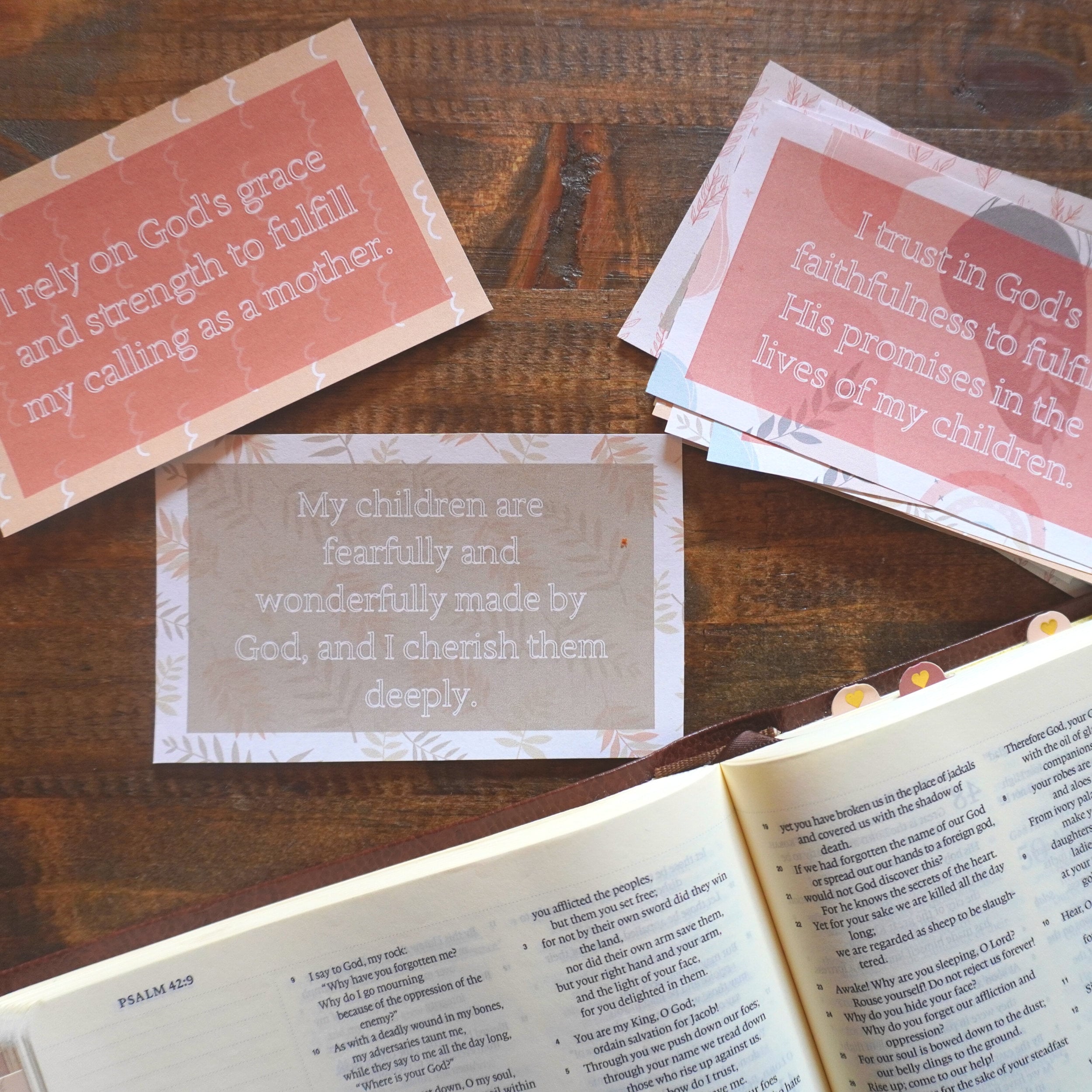 Printable Daily Biblical Affirmation Cards for Christian Mothers ...