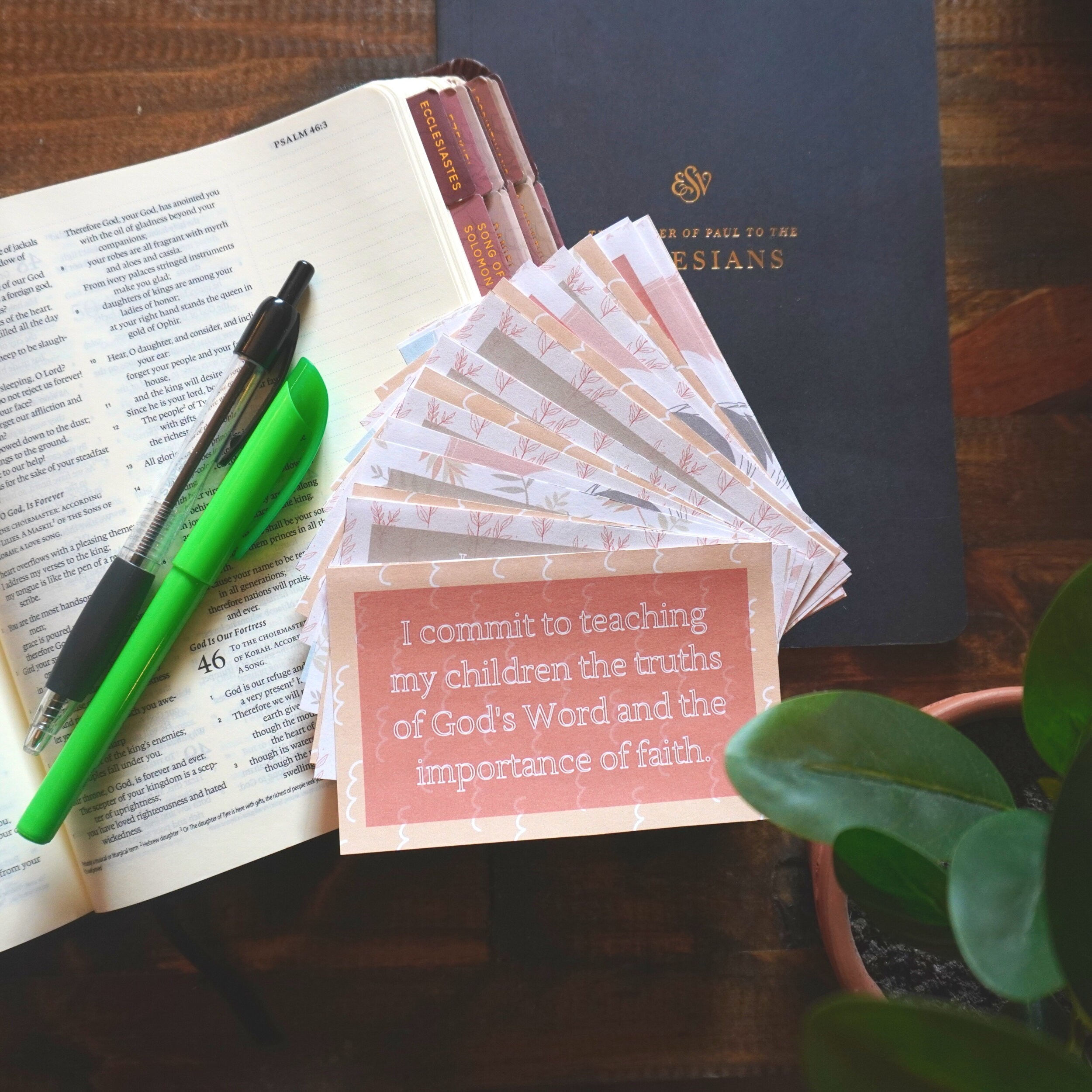 Printable Daily Biblical Affirmation Cards for Christian Mothers ...