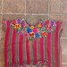 Vintage Huipil With Floral Design, Hand Embroidered on Hand Woven ...