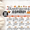 Thanksgiving Jeopardy / Thanksgiving Trivia Game / Jeopardy Game ...