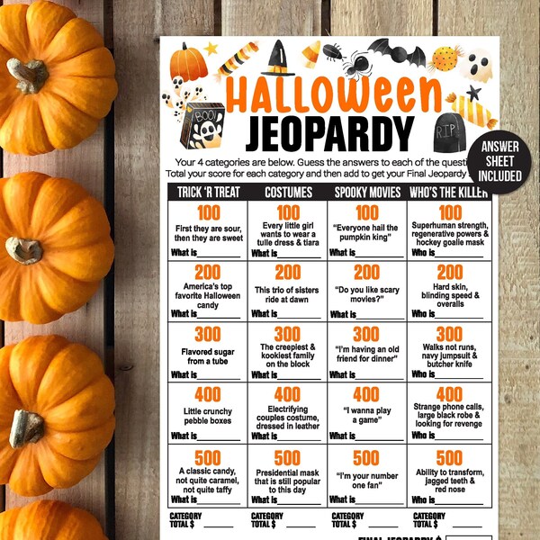 Halloween Trivia - Etsy