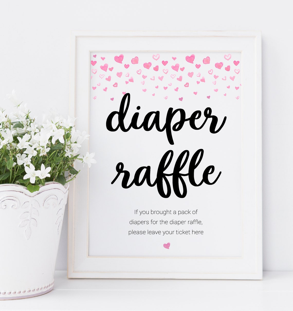 Diaper Raffle Sign and Cards / Diaper Raffle Sign / Diaper Raffle Cards ...