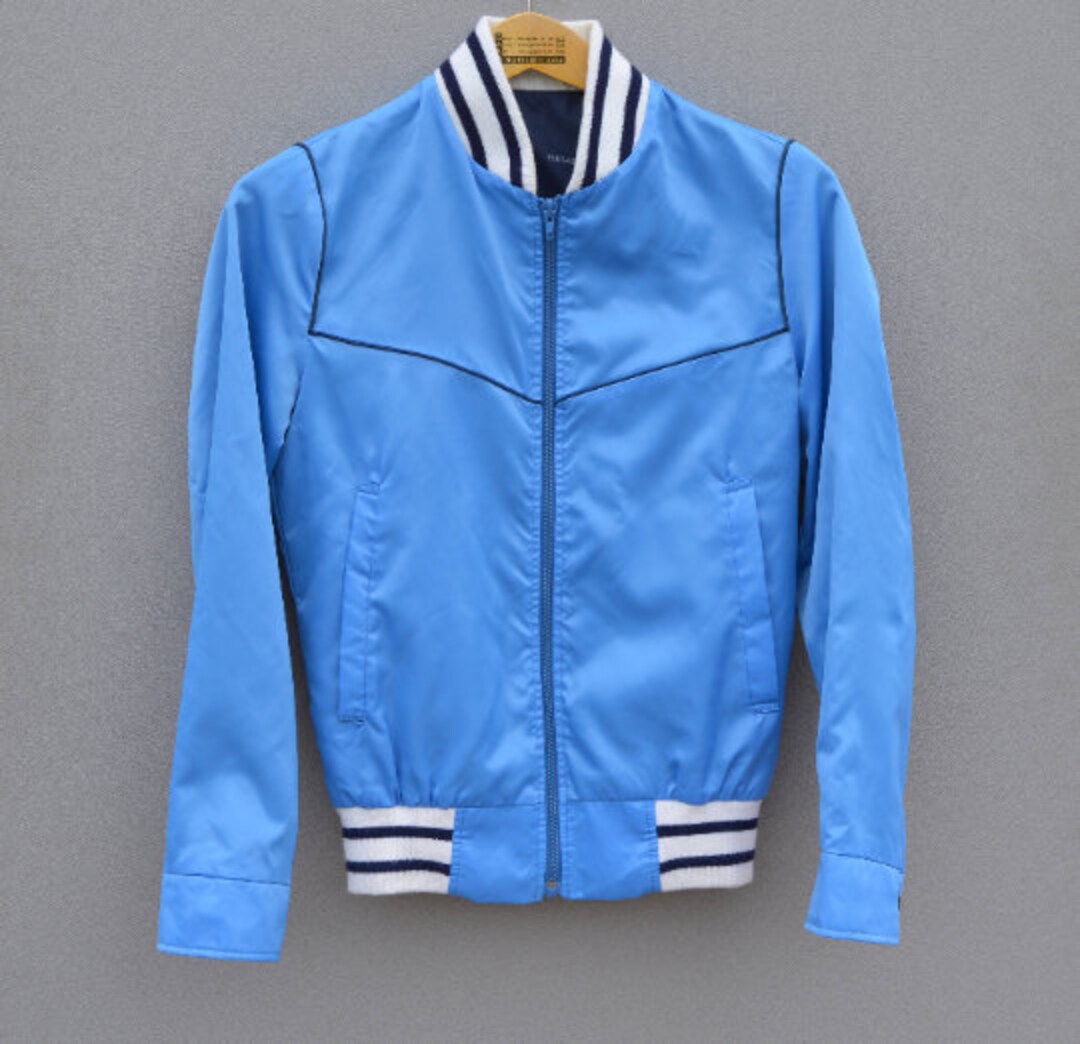 Vintage 90s Light Blue Coach Jacket Tiklas Tracksuit Windbreaker Bomber ...