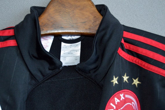 Adidas Track Jacket Red Black White Tracksuit Vintage… - Gem