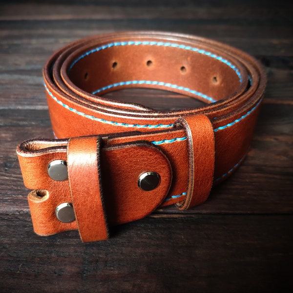 Wide Leather Belt - Etsy