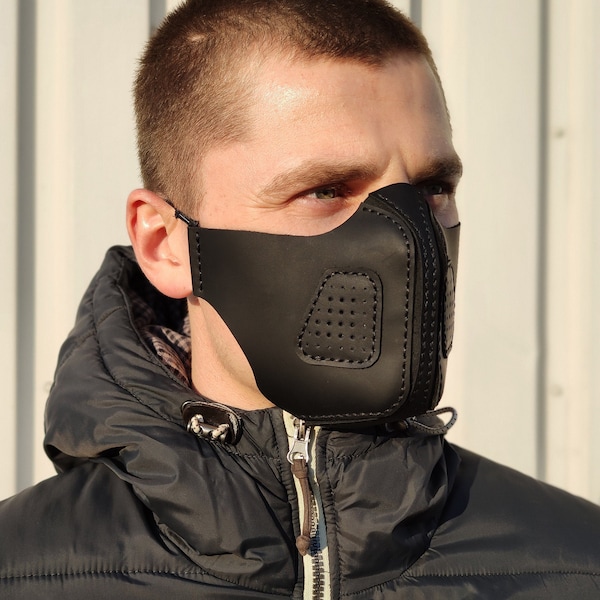 Leather Mask - Etsy