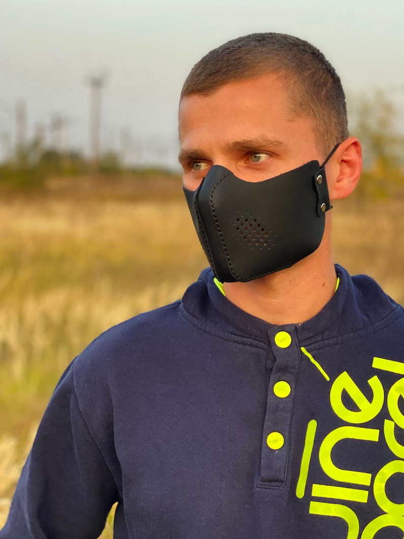 Leather Face Mask Handmade Designer Fashion Face Mask for Adults ...