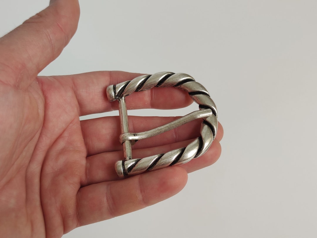 Buckle 1 1/2" 37mm, Belt Silver Buckle, Center Bar Buckle for Men Belt ...