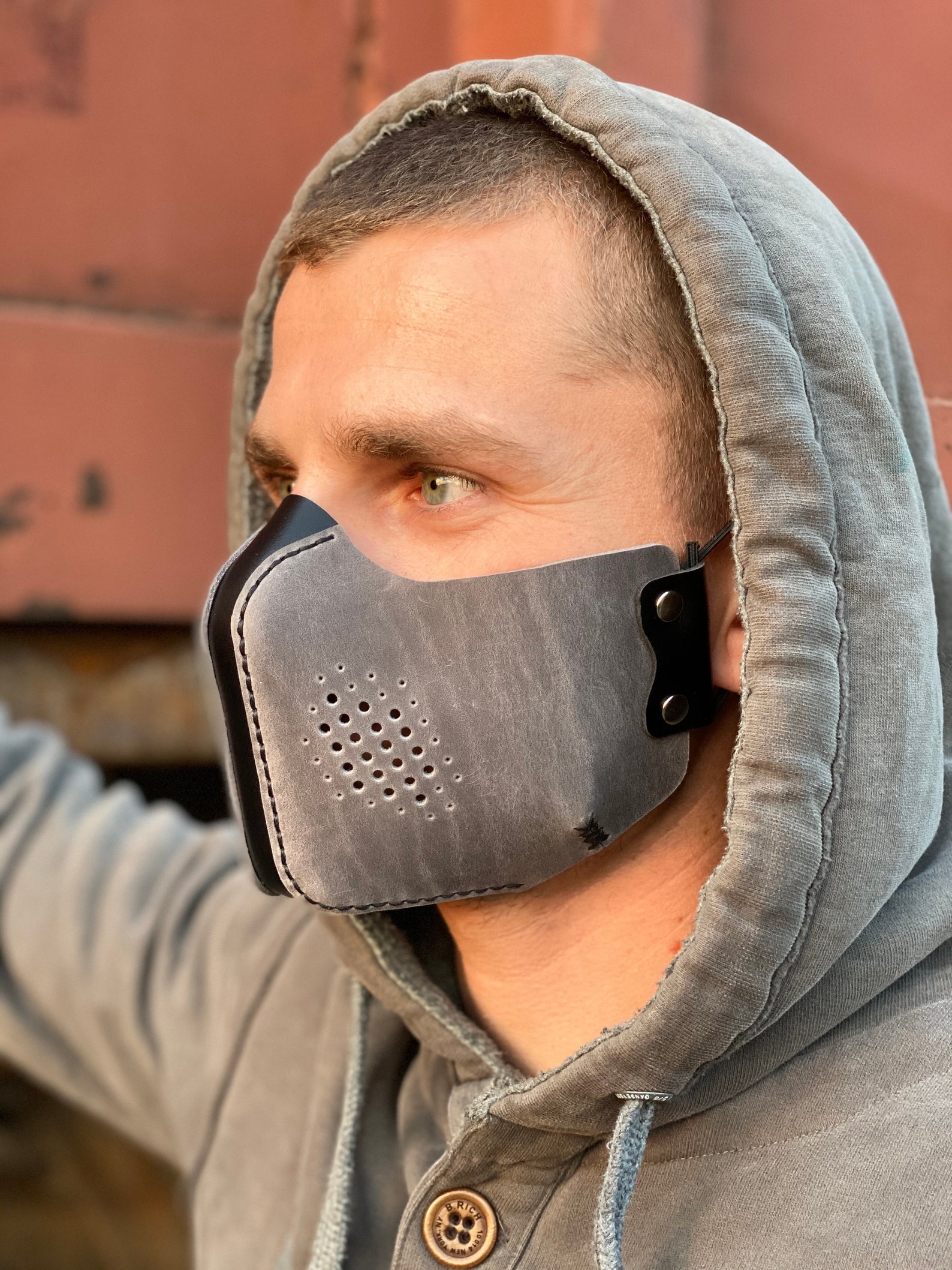 Leather Face mask Handmade Designer Fashion face mask for | Etsy