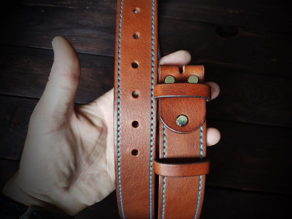 Personalized Leather Belt Without Buckle Replacement Strip - Etsy