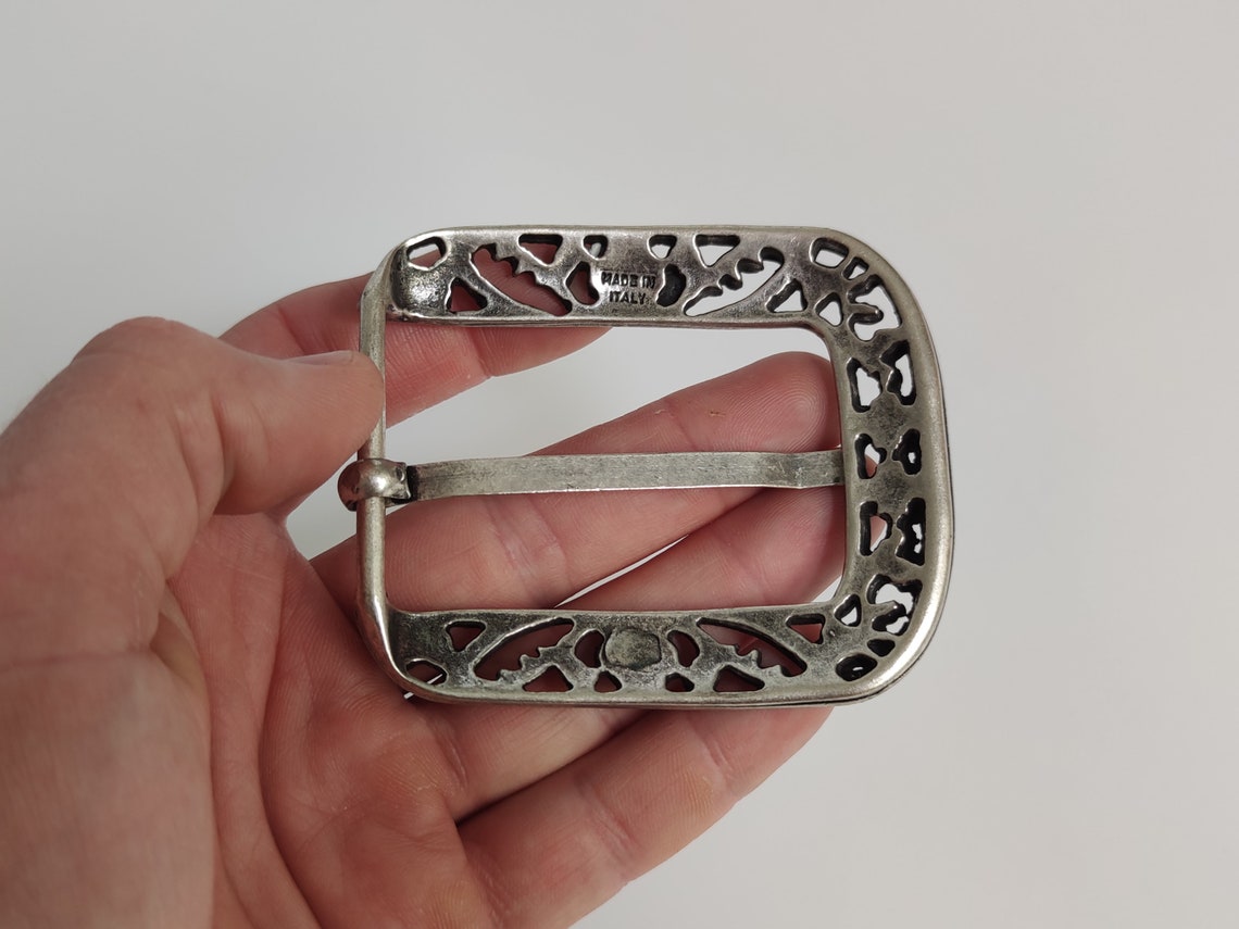 Buckle 1 1/2 37mm Belt Silver Buckle Center Bar Buckle - Etsy