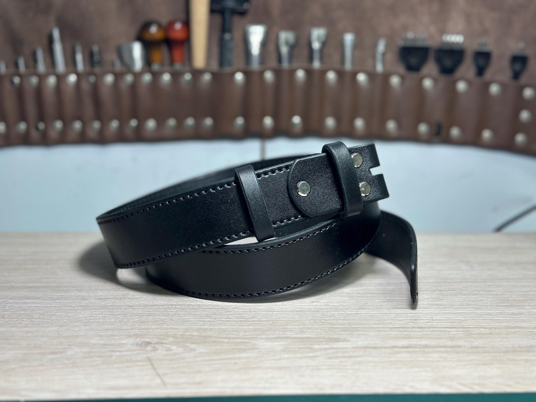 Personalized Leather Belt Without Buckle Belt Blank Strap Wide 1 to 2 ...