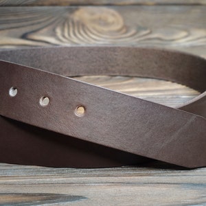 Personalized Leather Belt Without Buckle Replacement Strip | Etsy